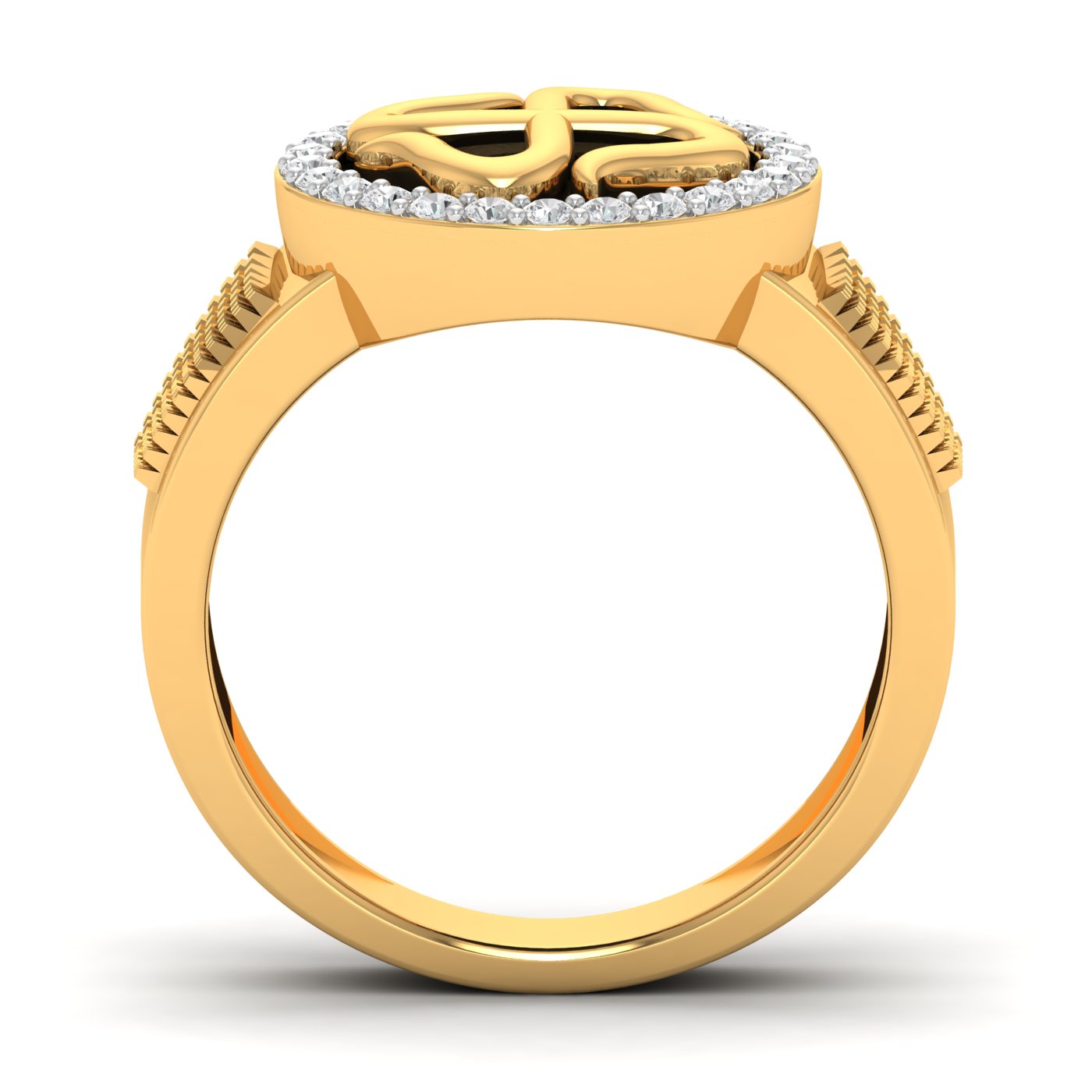 Buy Swastik Men's Diamond Ring Online In India